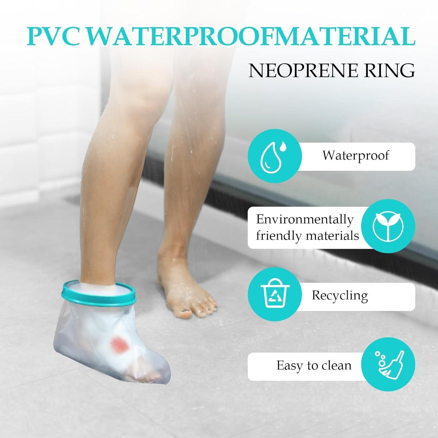 Waterproof Foot Cast Cover for Shower - Reusable Leg Guard Protector ...