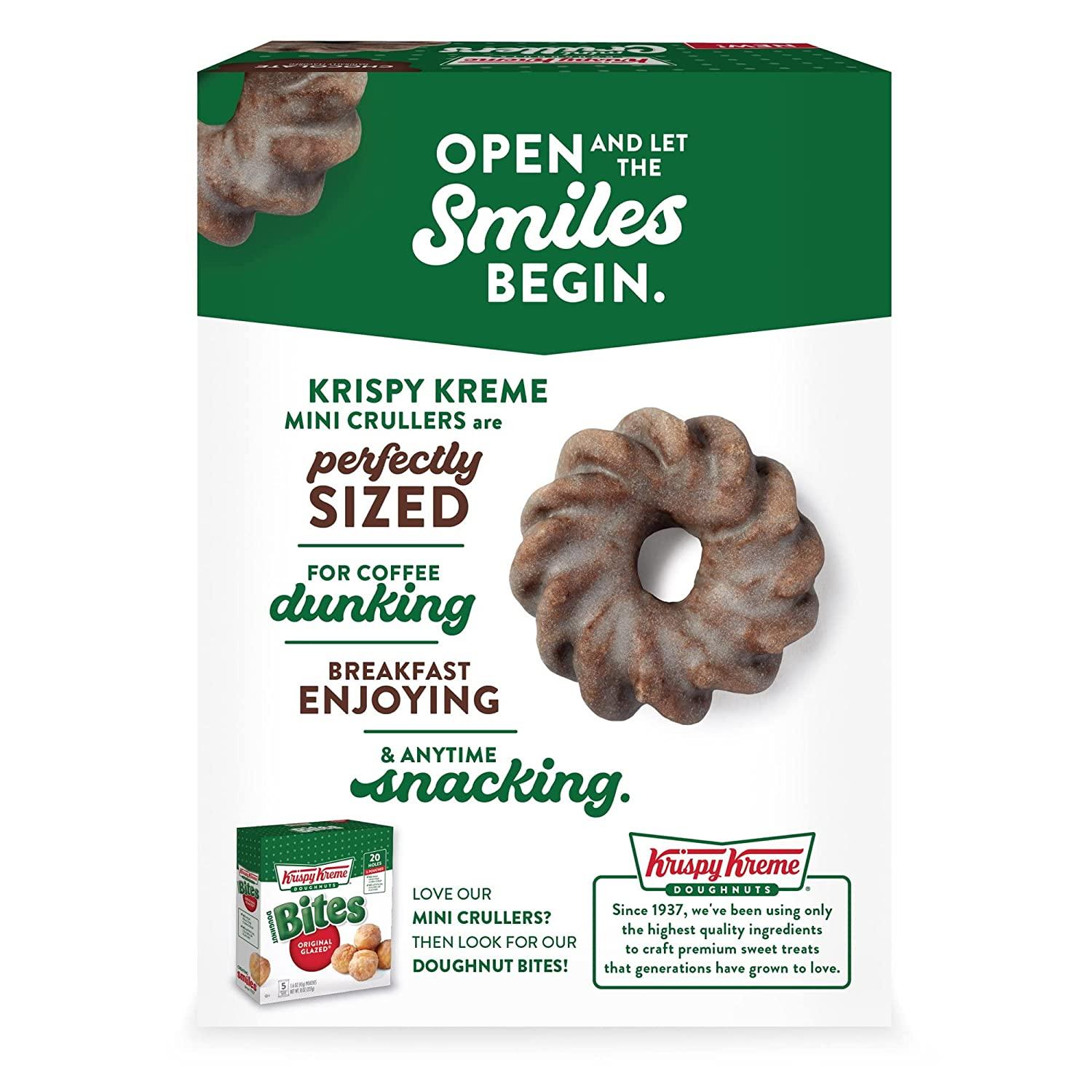 Krispy Kreme Chocolate Mini Crullers - Irresistible Mini Donut Delights ...