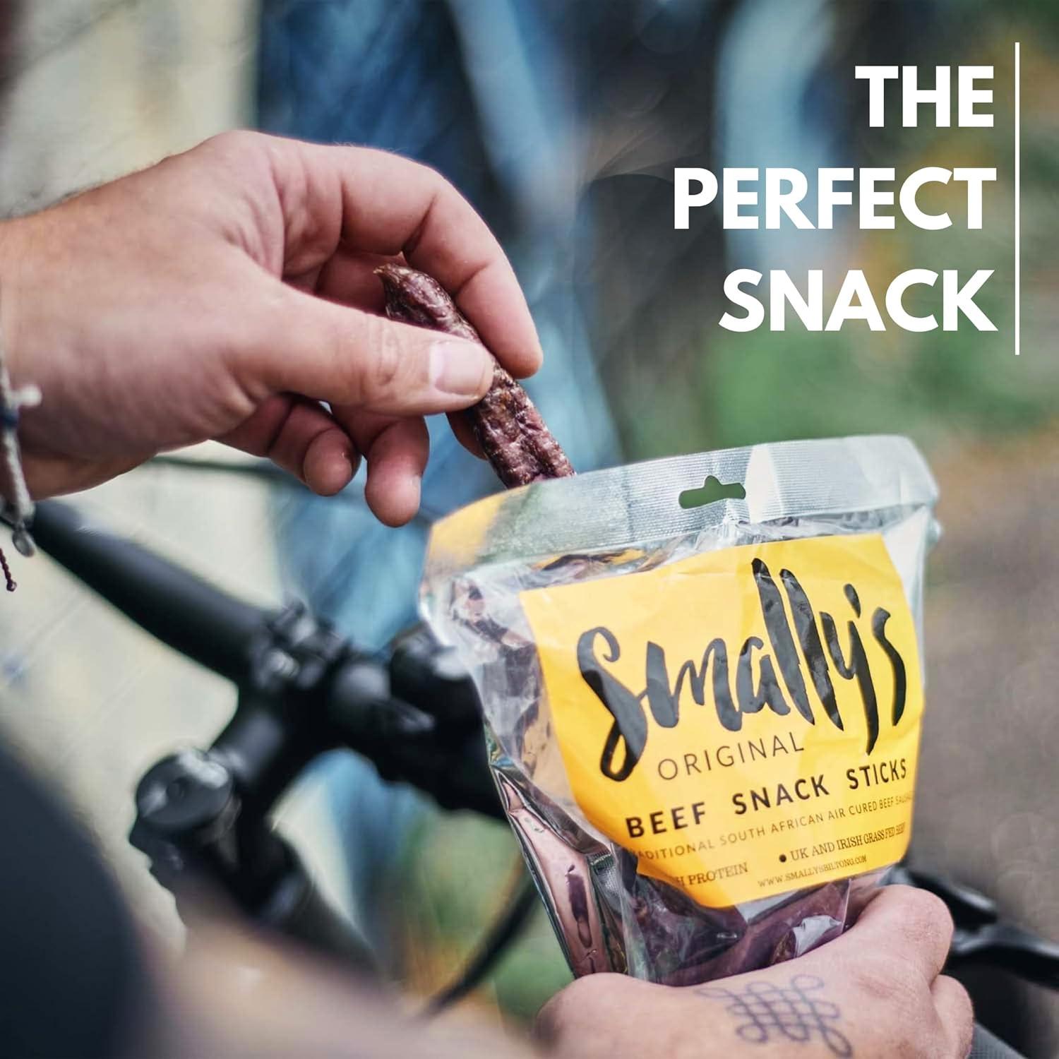 Smally's Biltong Peri Peri Flavour Beef Snack Sticks and Droewors ...