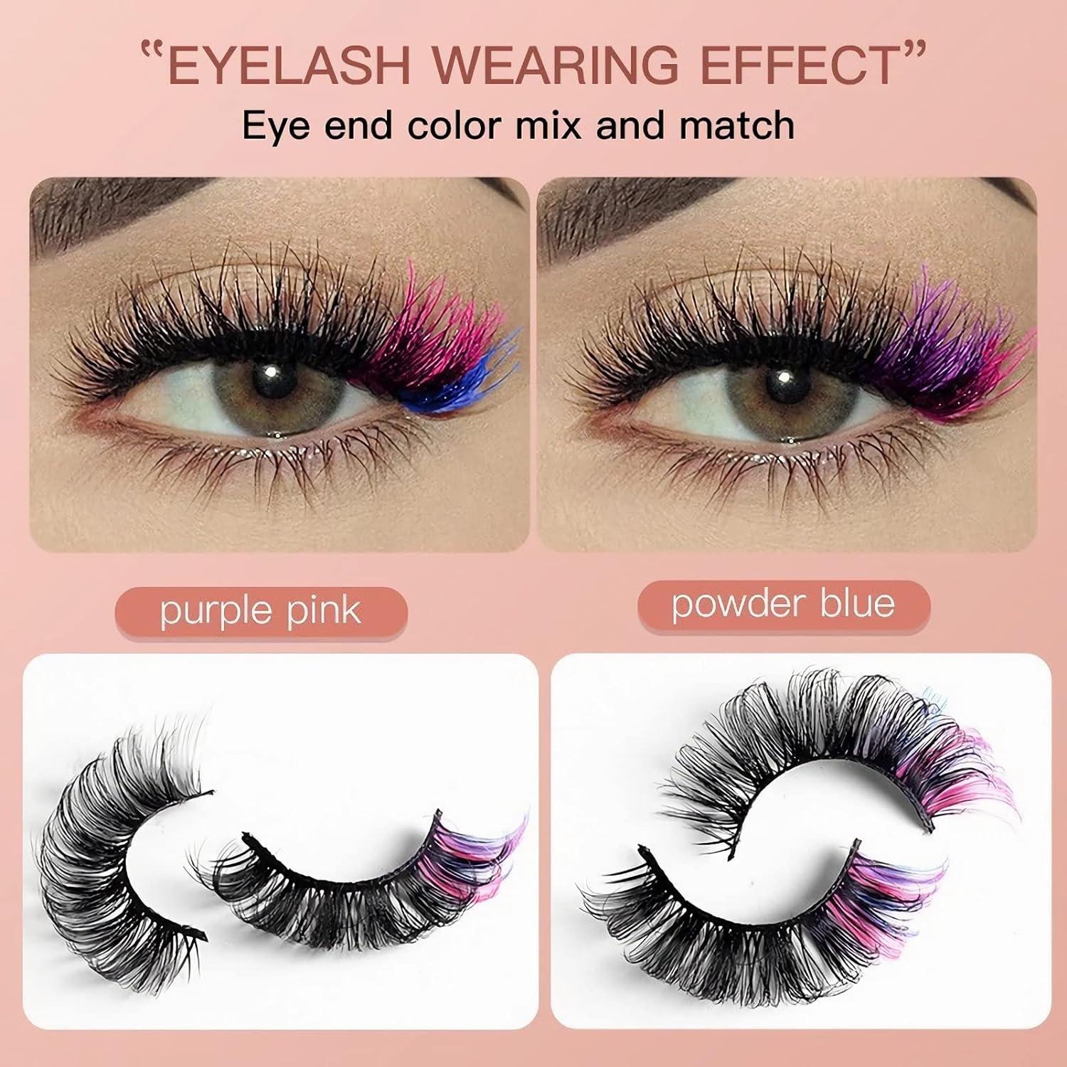 eyelashes with colour