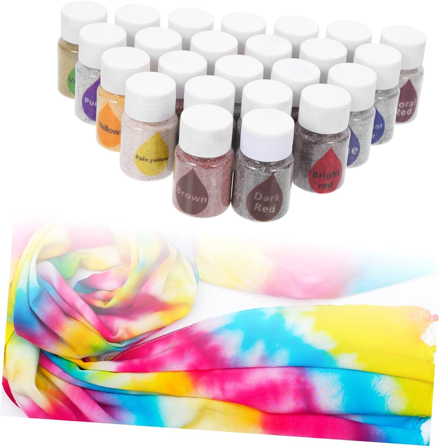 Lurrose Textiles Dying Supplies 24pcs Tie Dye Powder Child Color Powder ...
