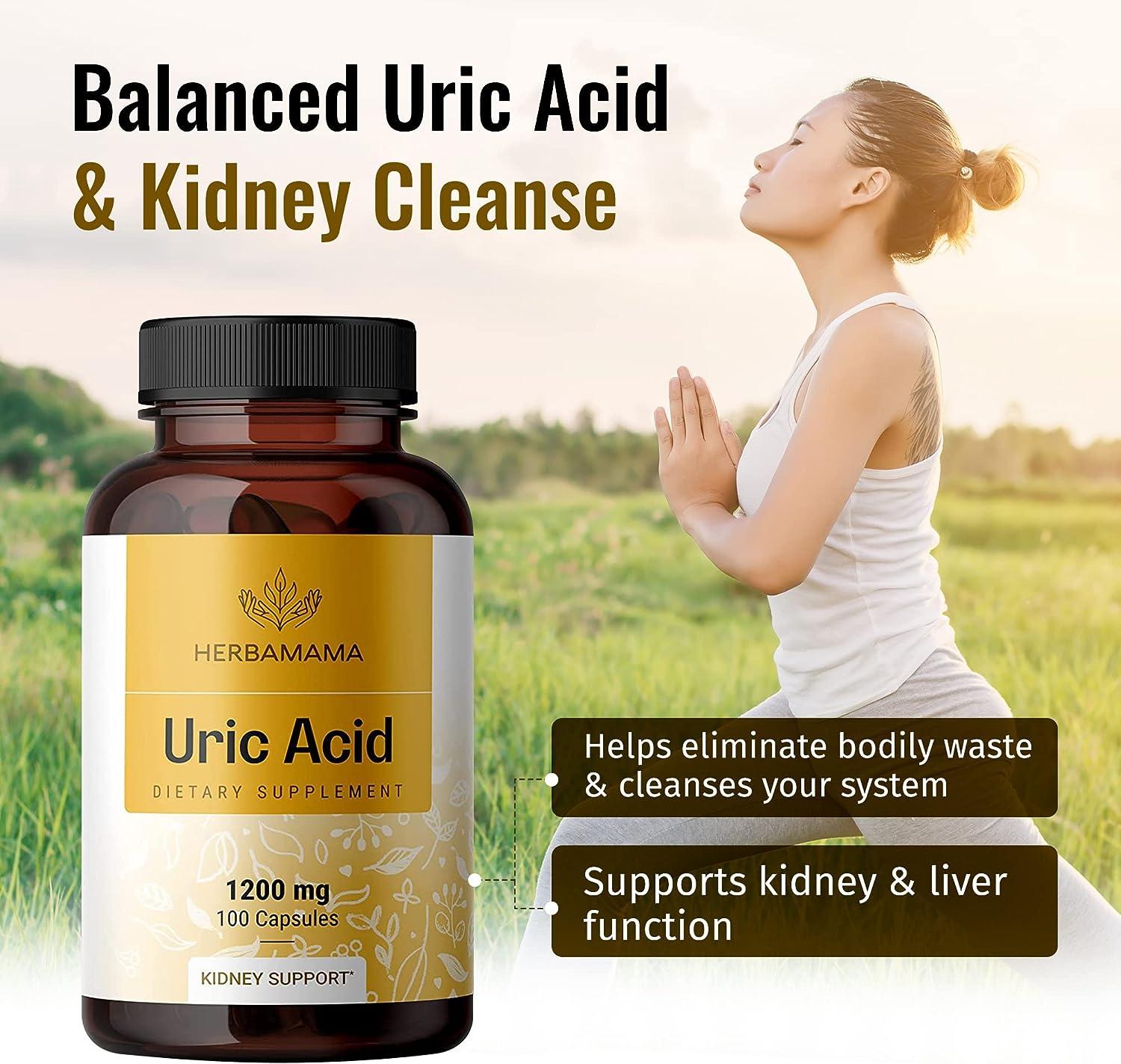 Organic Uric Acid Support Capsules with Tart Cherry, Celery & Turmeric ...
