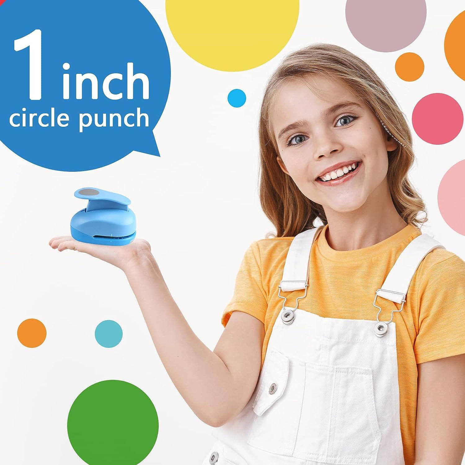 LOONENG 1 Inch Circle Punch - Circle Shape Lever Action Craft Punch for ...
