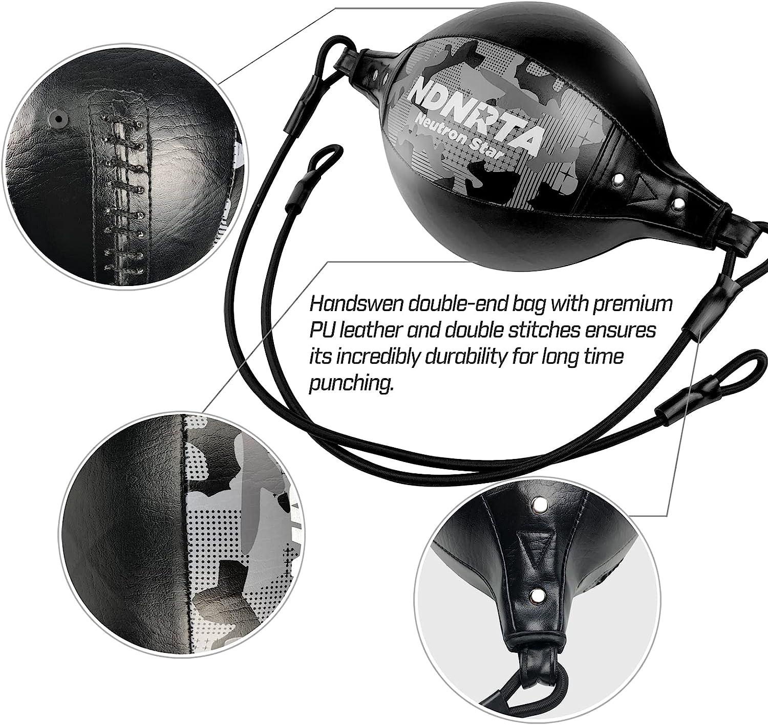NDNRTA Double End Bag Boxing Set with Leather Boxing Ball - Quick ...