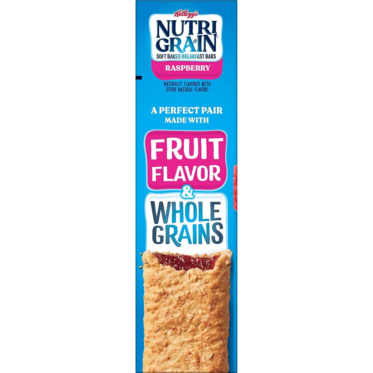 Nutri-Grain Soft Baked Raspberry Breakfast Bars - Whole Grain Kids ...