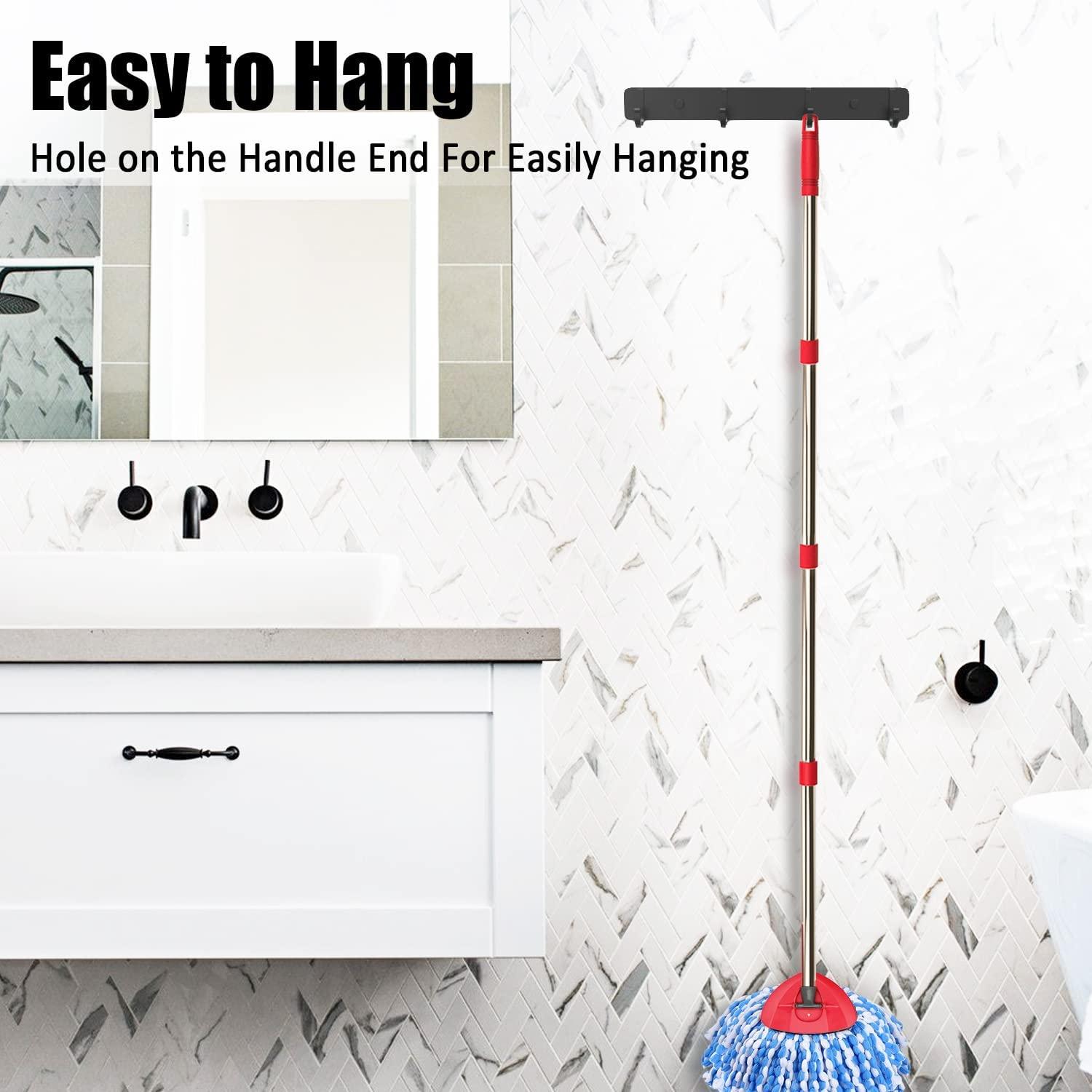 Ziivita Spin Mop Handle Replacement 4 Sections - Compatible with Ocedar ...