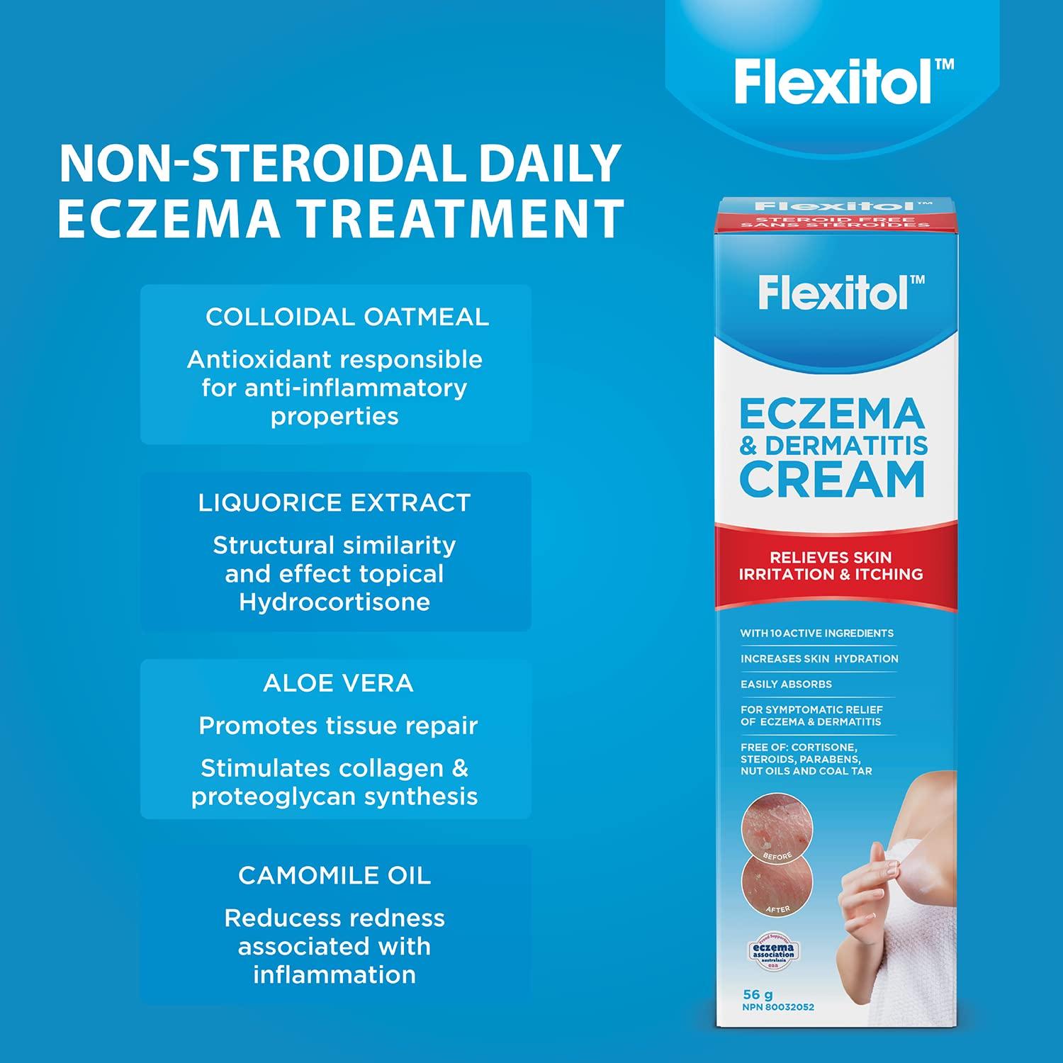 Flexitol Naturals Eczema Cream for Symptomatic Relief of Eczema Dermatitis