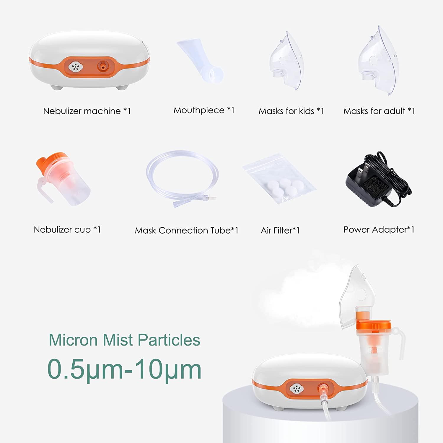 Patin Nebulizer Machine for Adults & Kids - Portable Compressor ...