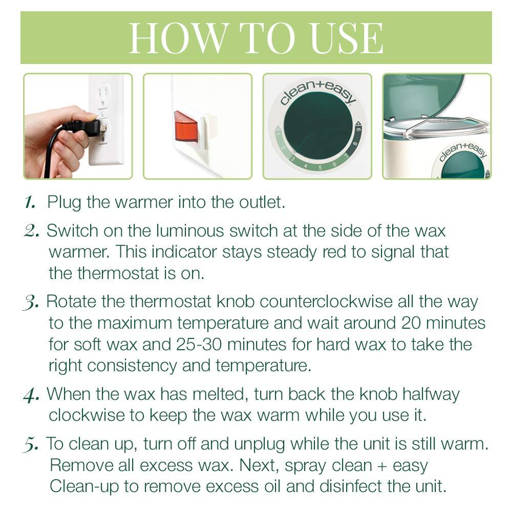 Clean + Easy Deluxe Warmer - Thermostatically Controlled Wax Heater for ...