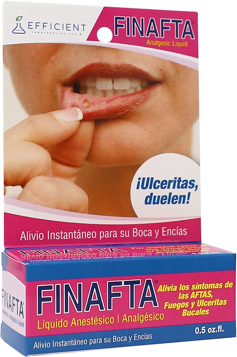 Finafta Oral Anesthetic: Treatment for Canker Sores & Mouth Irritations ...