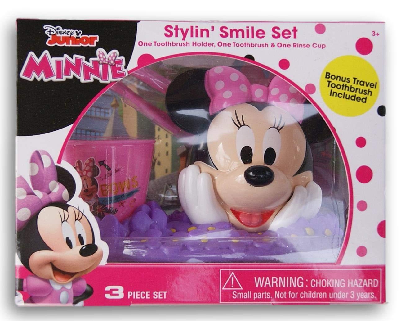 Minnie Mouse Stylin' Smile Set - Toothbrush Holder, Toothbrush & Rinse ...