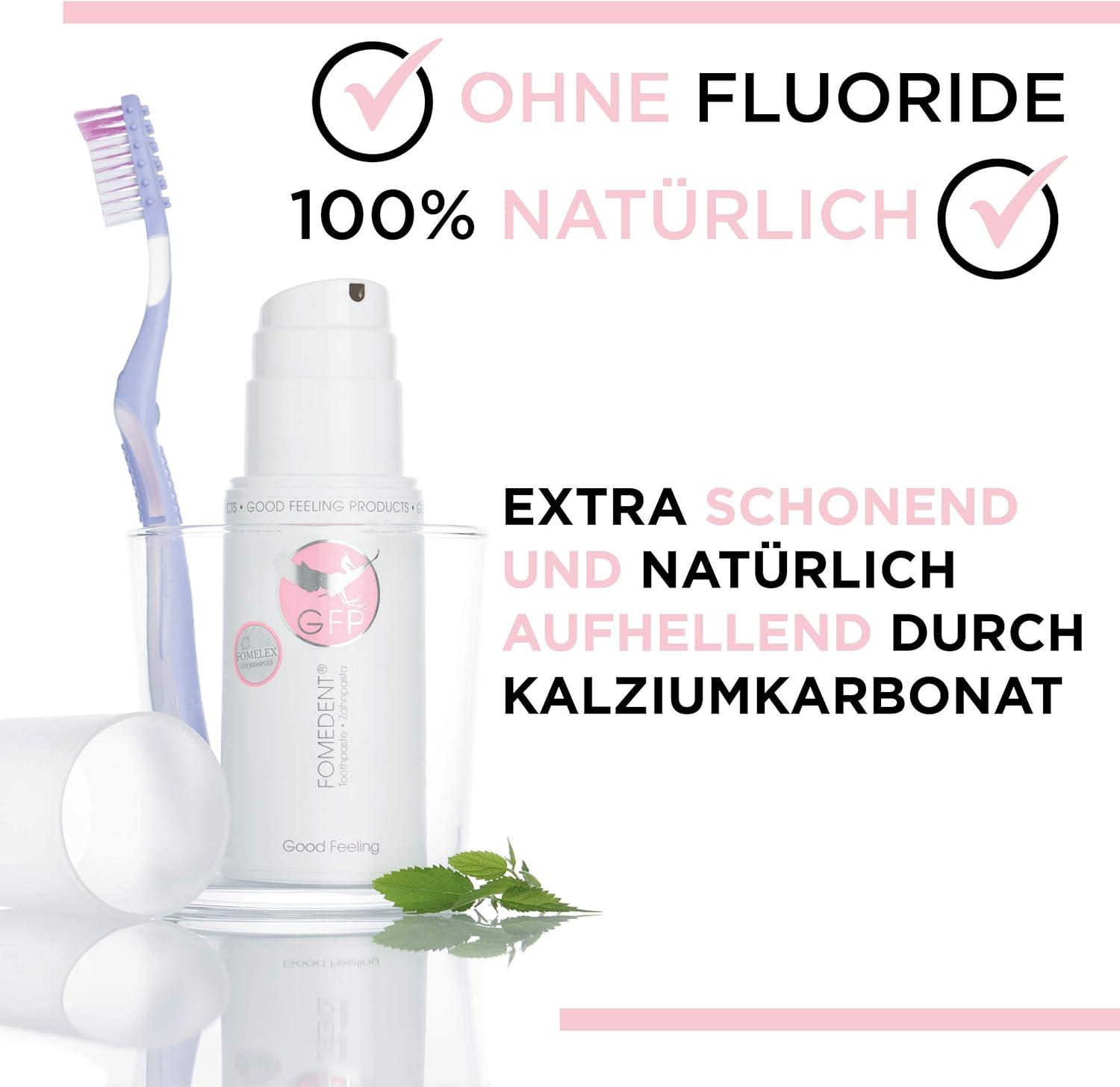 FOMEDENT Natural Toothpaste 100ml - Fluoride-Free Vegan & Microplastic ...