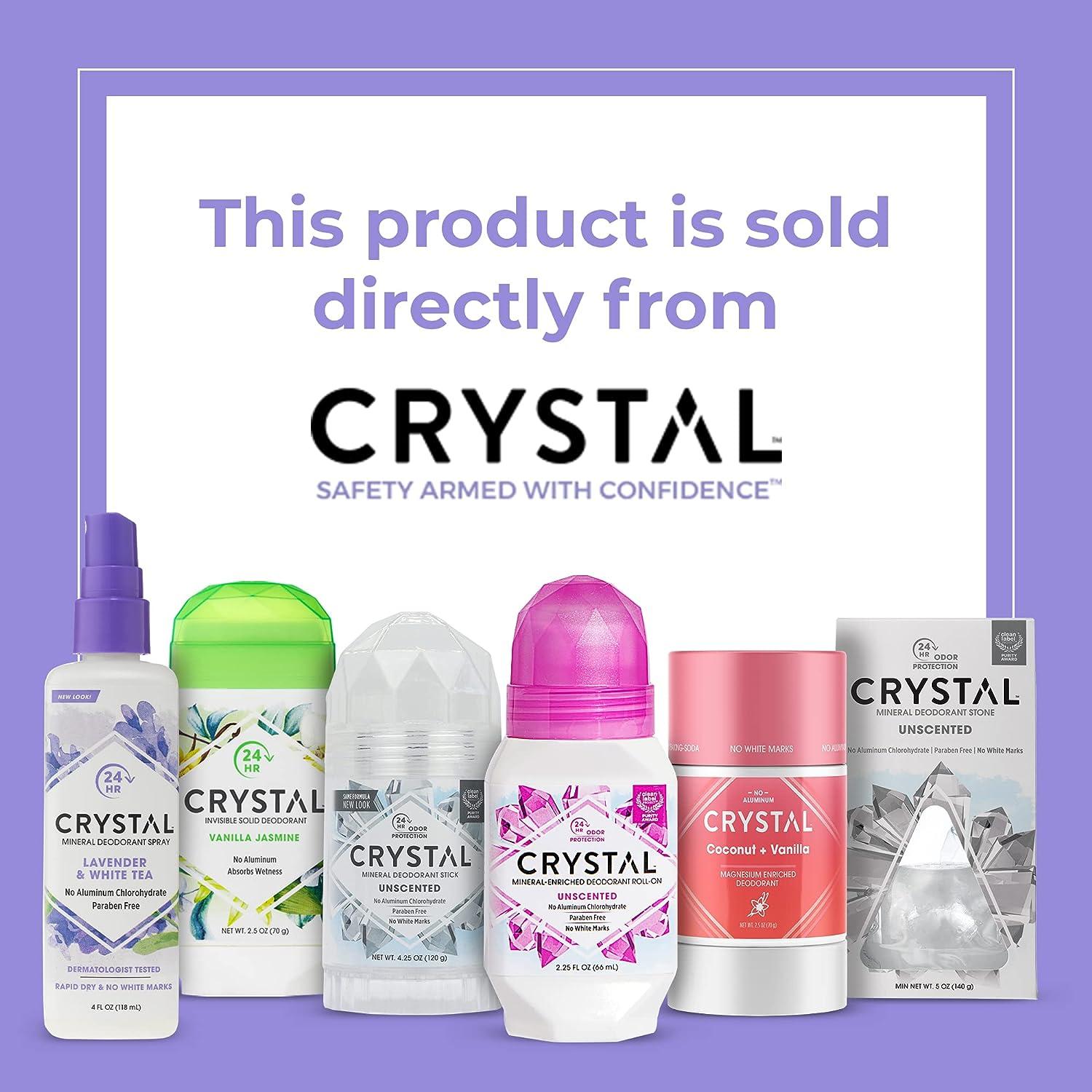 Crystal Magnesium Non-Irritating Deodorant Stick | Aluminum-Free ...