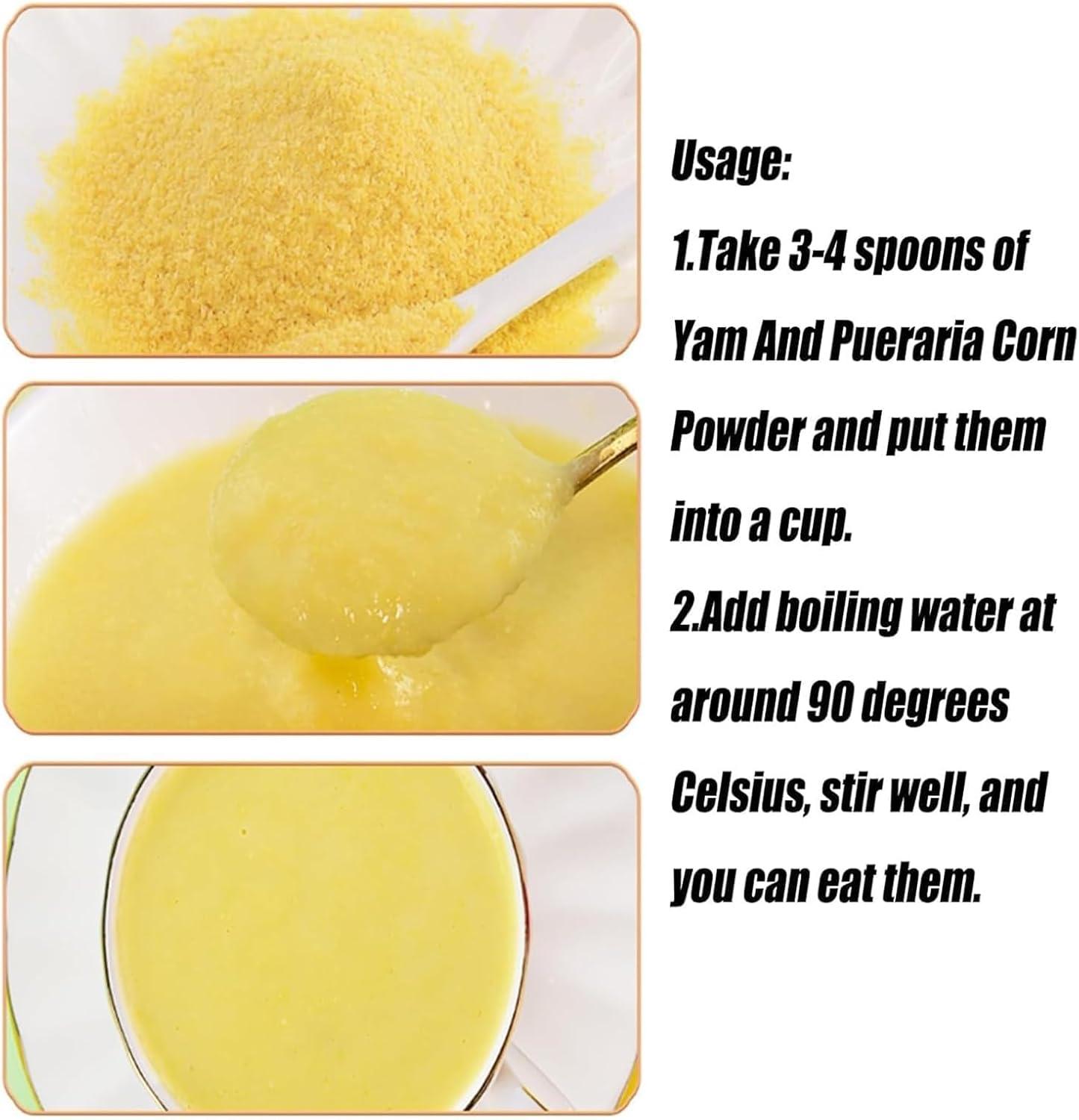 Healthy Chinese Yams Root & Pueraria Corn Powder - 2 Box Instant ...