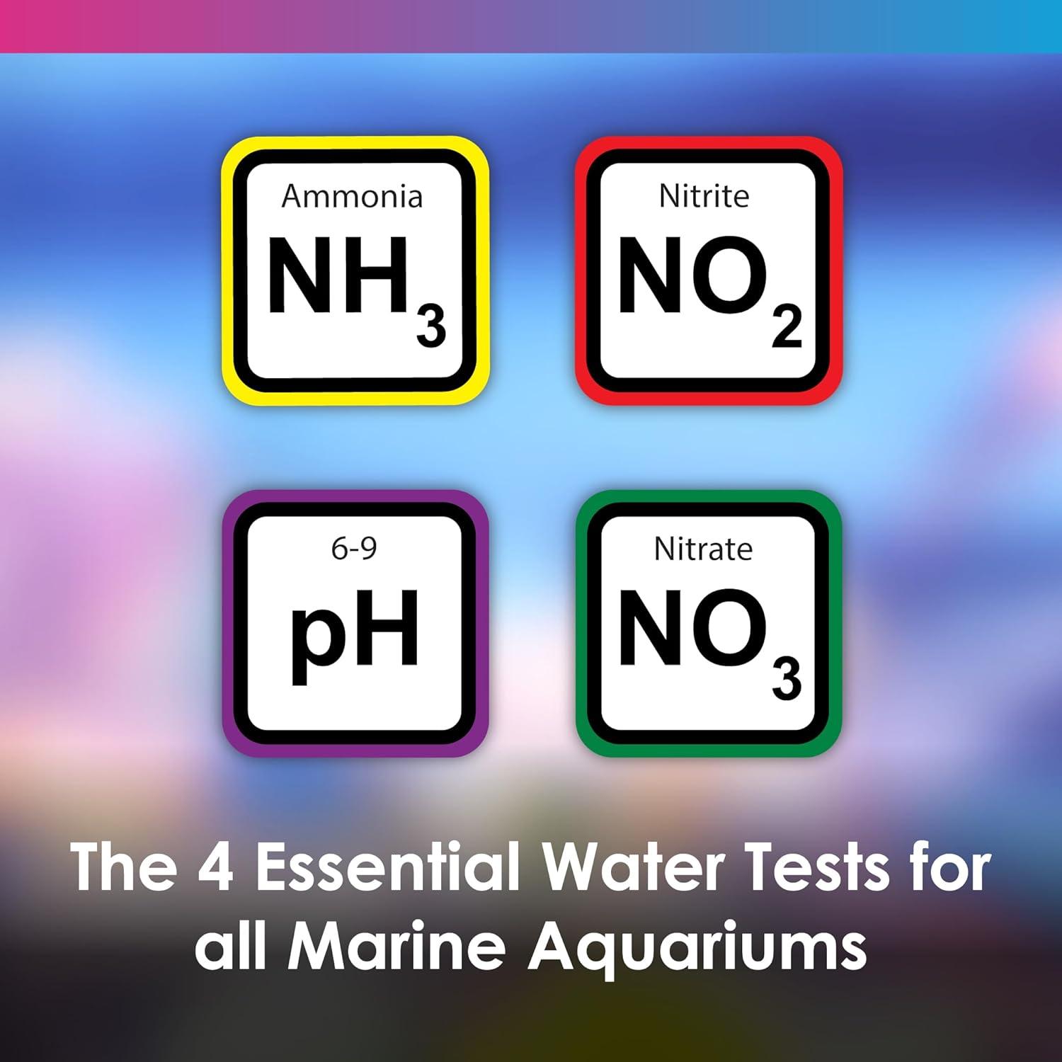 NT Labs Marine Lab Multi-Test Kit: Ammonia, Nitrite, Nitrate, pH | Up ...