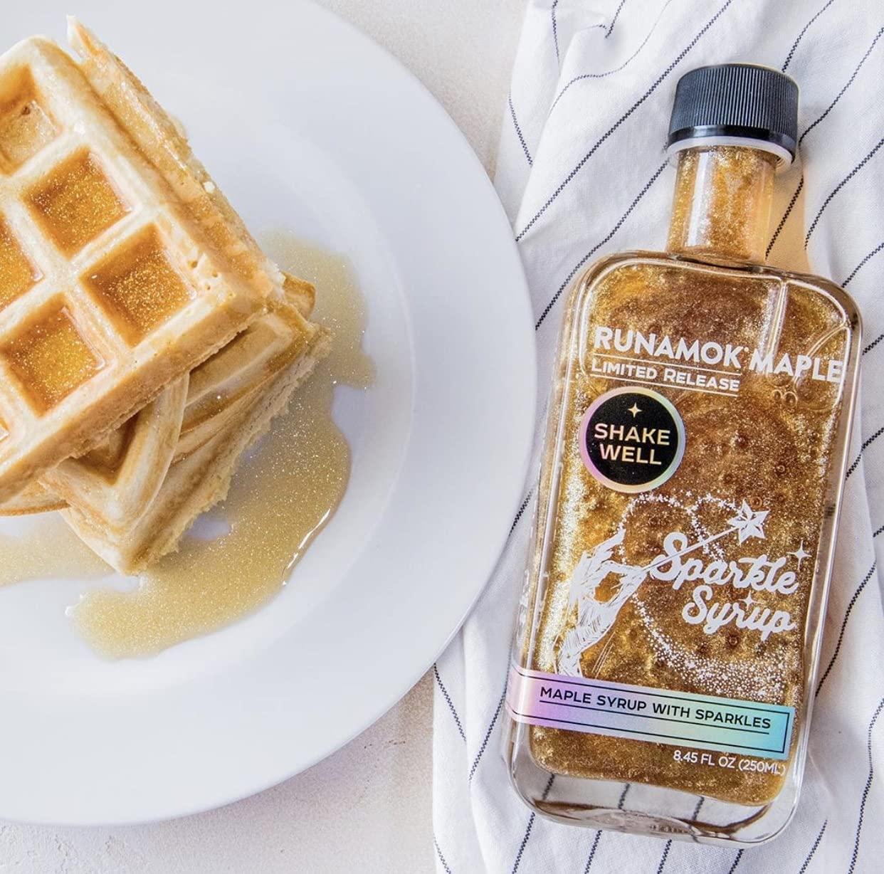 Runamok Sparkle Syrup - Authentic Vermont Maple Syrup with Sparkles ...
