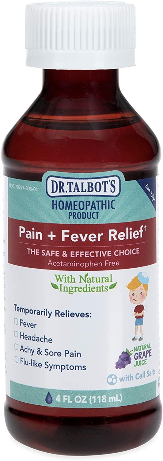 Dr. Talbot's Children's Pain + Fever Relief Liquid Medicine - 4 Fl Oz ...