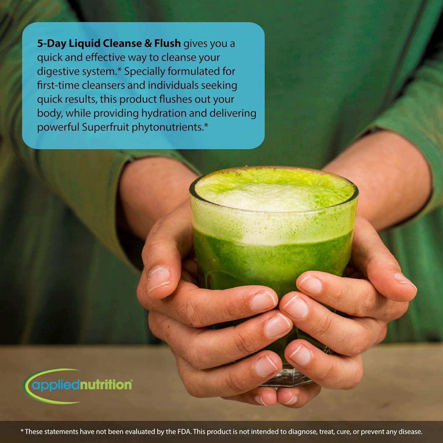 Applied Nutrition 5-Day Liquid Cleanse & Flush 10-Twist Tubes 3.4 fl ...