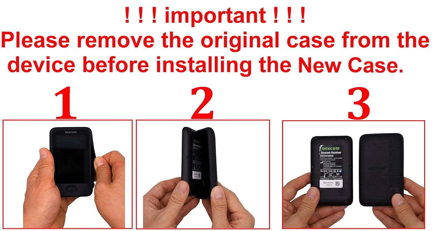 Dexcom G6 CGM Silicone Case - Premium MIX-BLUE Cover for Receiver | Buy ...