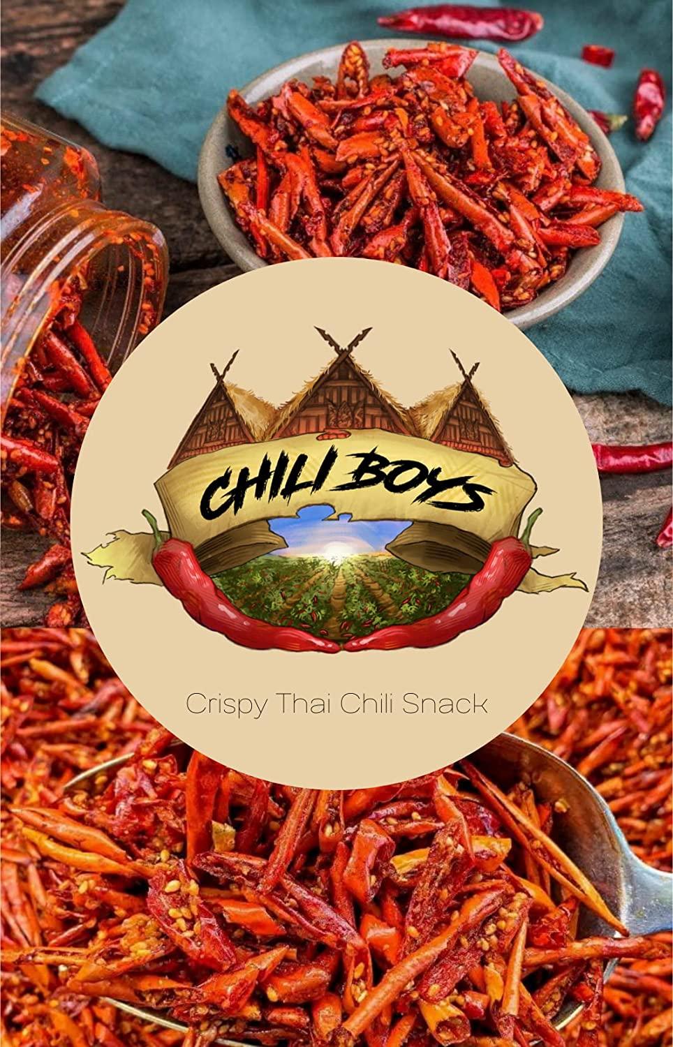Crispy Thai Chili Snack 120g Bag - Authentic Chilis with Sesame Seeds ...