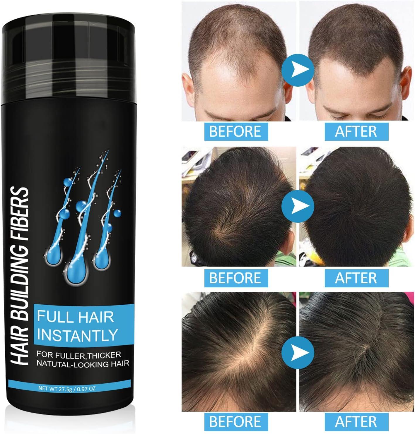 Hair Building Fibers Professional Quality Fibre Hair Powder Spray Hair ...