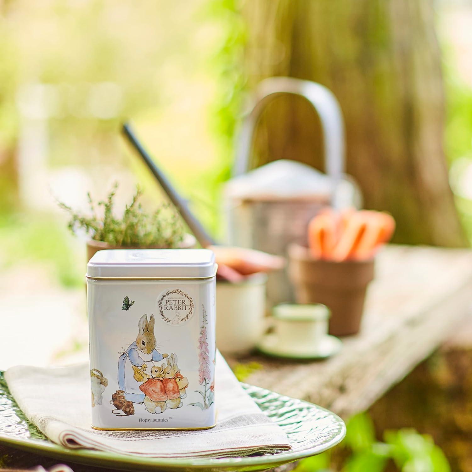 New English Teas Peter Rabbit Tea Caddy with 40 English Afternoon ...