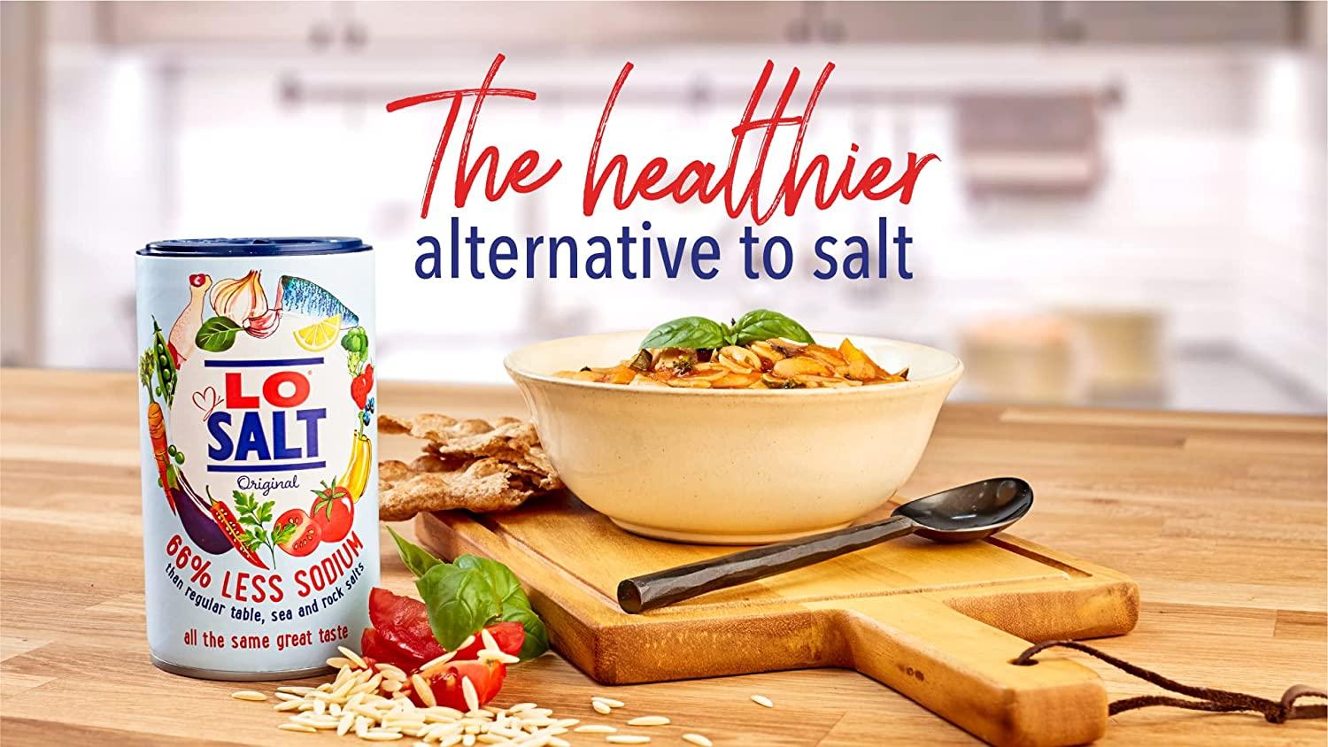 Lo Salt Reduced Sodium Salt (350g/12.34oz) - Pack of 1 | Low Sodium ...