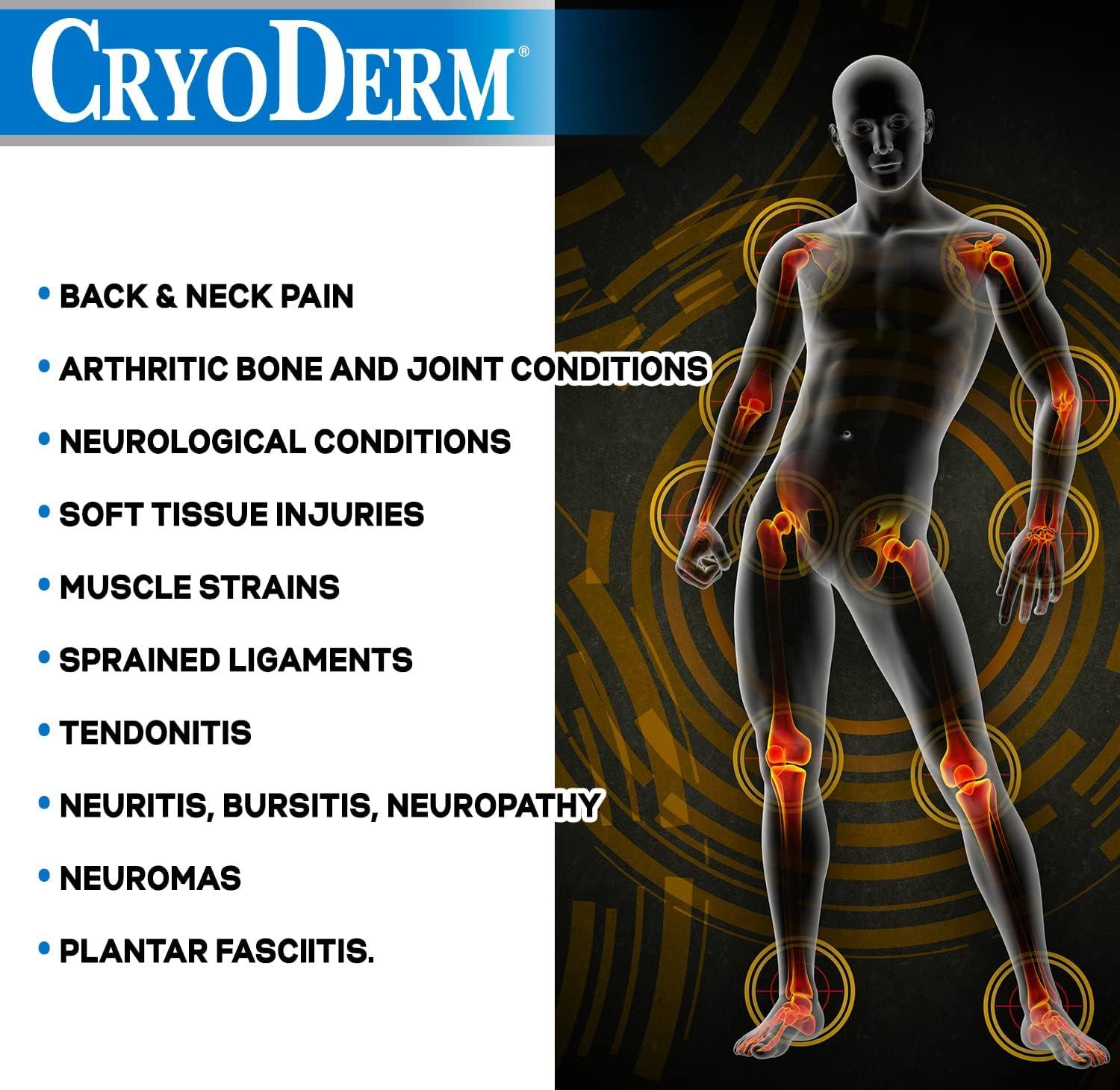CryoDerm 4 oz Cold Therapy Spray - Fast Pain Relief (1 Pack) | Buy Now ...