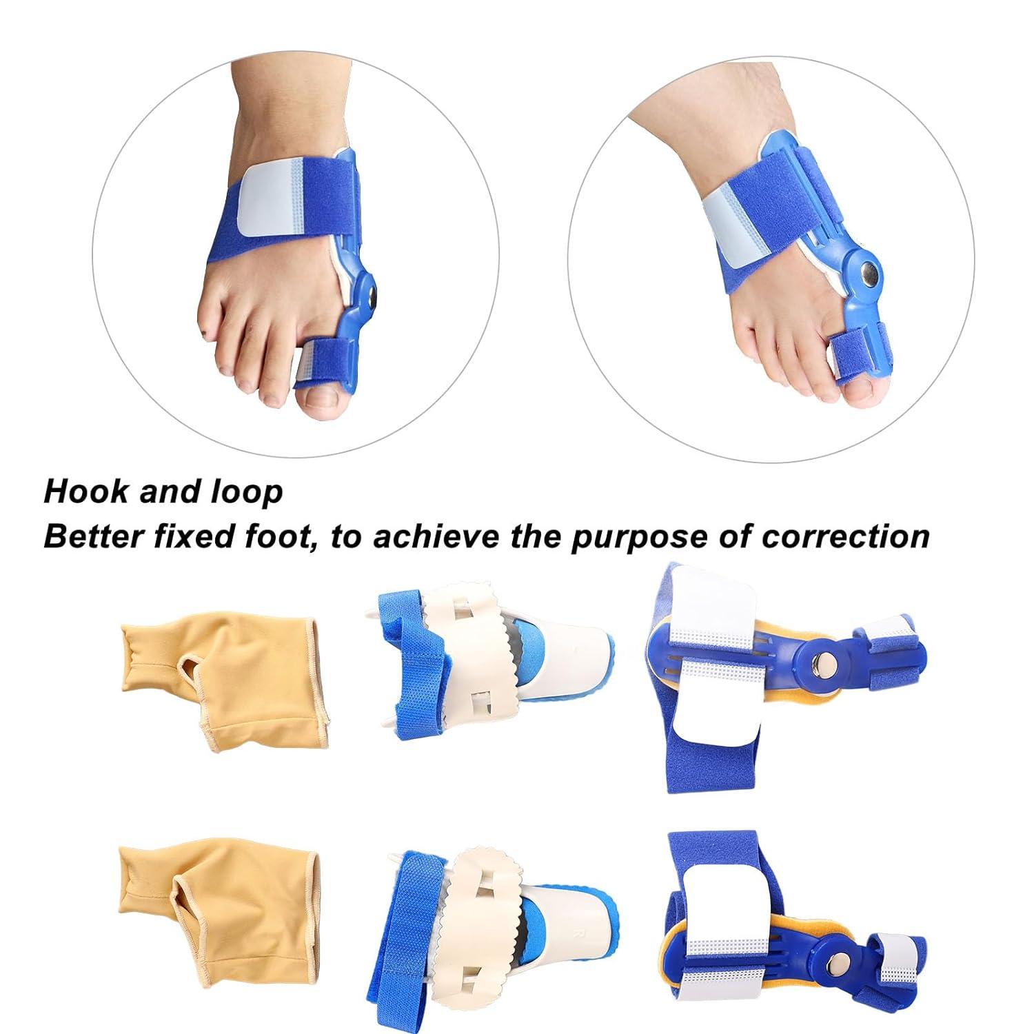 Adjustable Day Night Toe Corrector Set for Bunion Relief - Big Toe ...