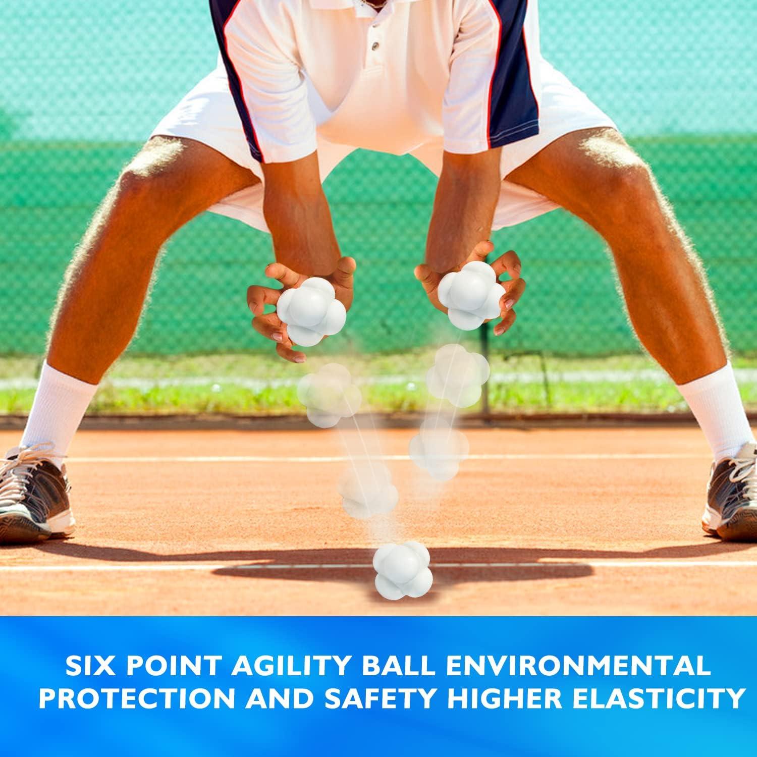 GSE Reaction Ball Training Kit for Baseball - Rubber Bounce Balls for Hand-Eye Coordination ...