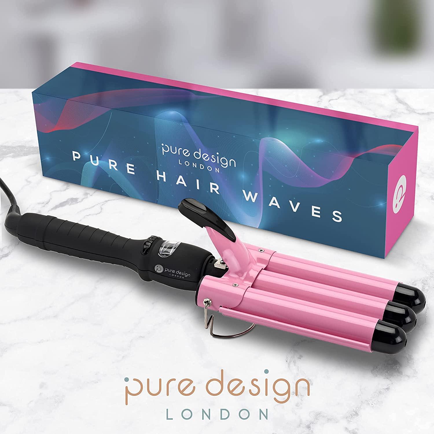 3 Barrel Curling Iron Wand - Triple Barrel Hair Waver for Soft Beach ...