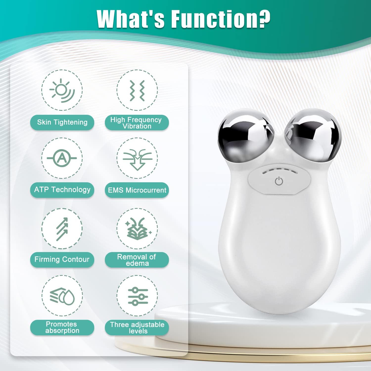 XIOGEZ Microcurrent Face Roller - Skin Tightening & Rejuvenation Spa ...