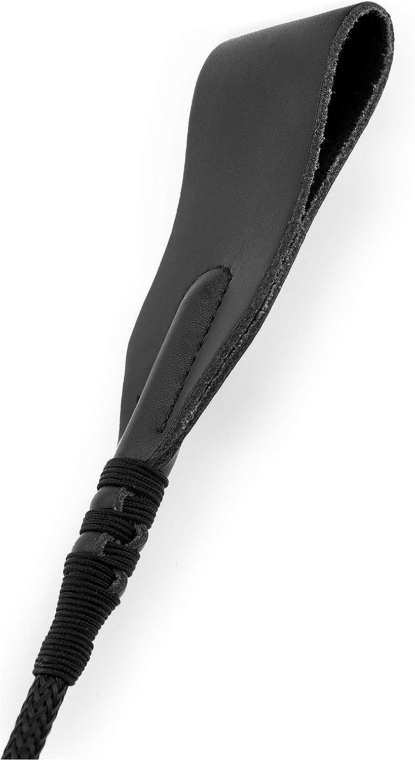 Genuine Leather Black Riding Crop for Horses - Equestrian English ...