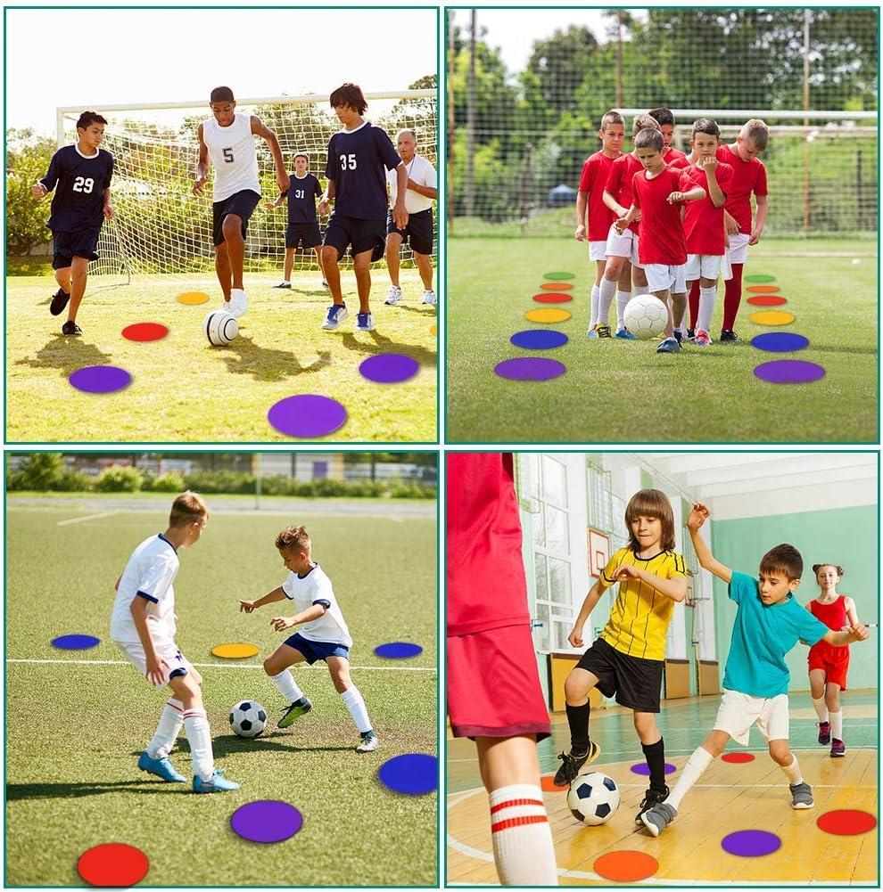 UQXY Spot Markers 10 Inch Non Slip Rubber Agility Markers Flat Field ...