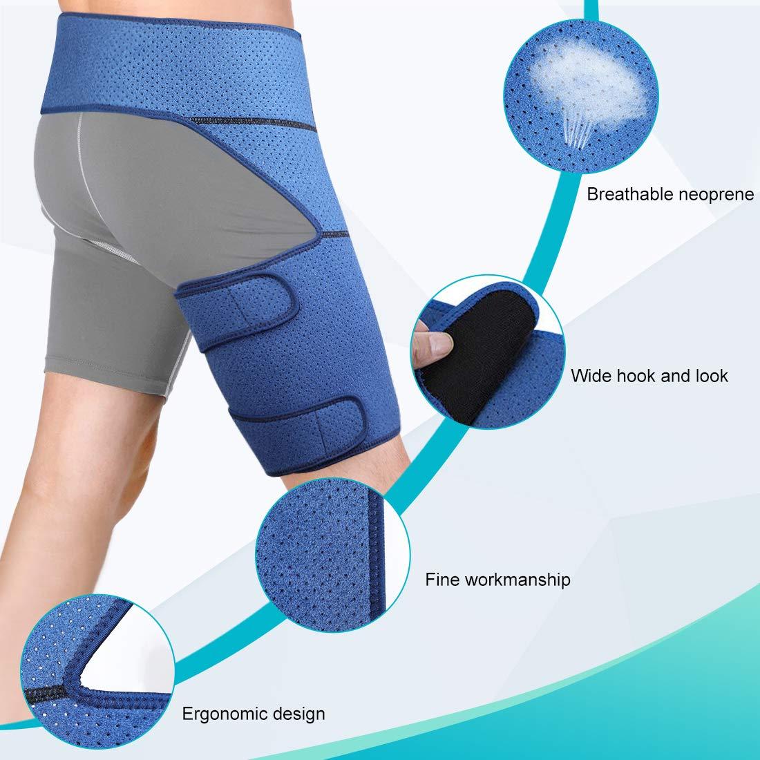 Groin Support Hip Brace for Sciatica Nerve Pain Relief - Compression ...