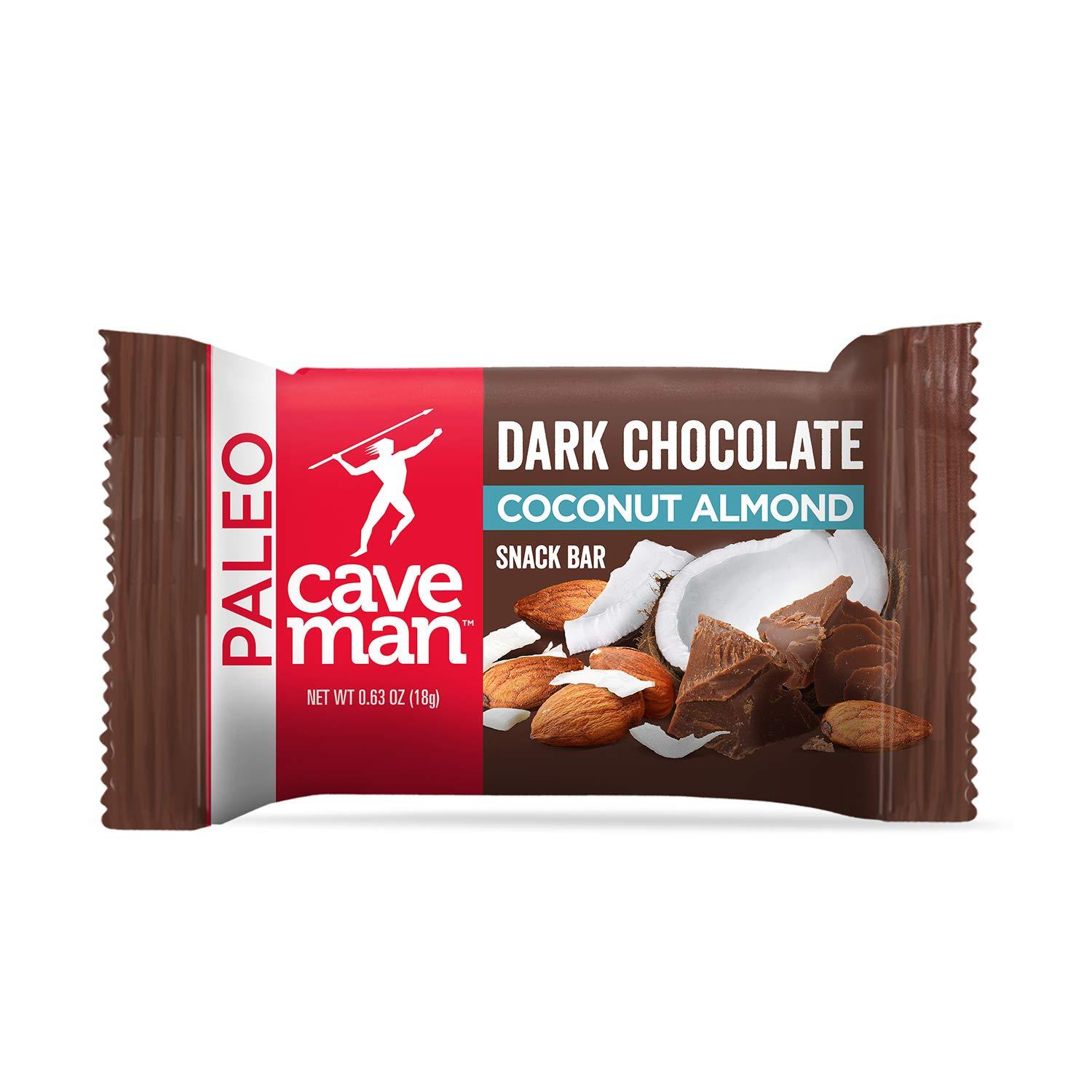 Caveman Foods Dark Chocolate Almond Coconut Mini Snack Bars - 30 Count ...