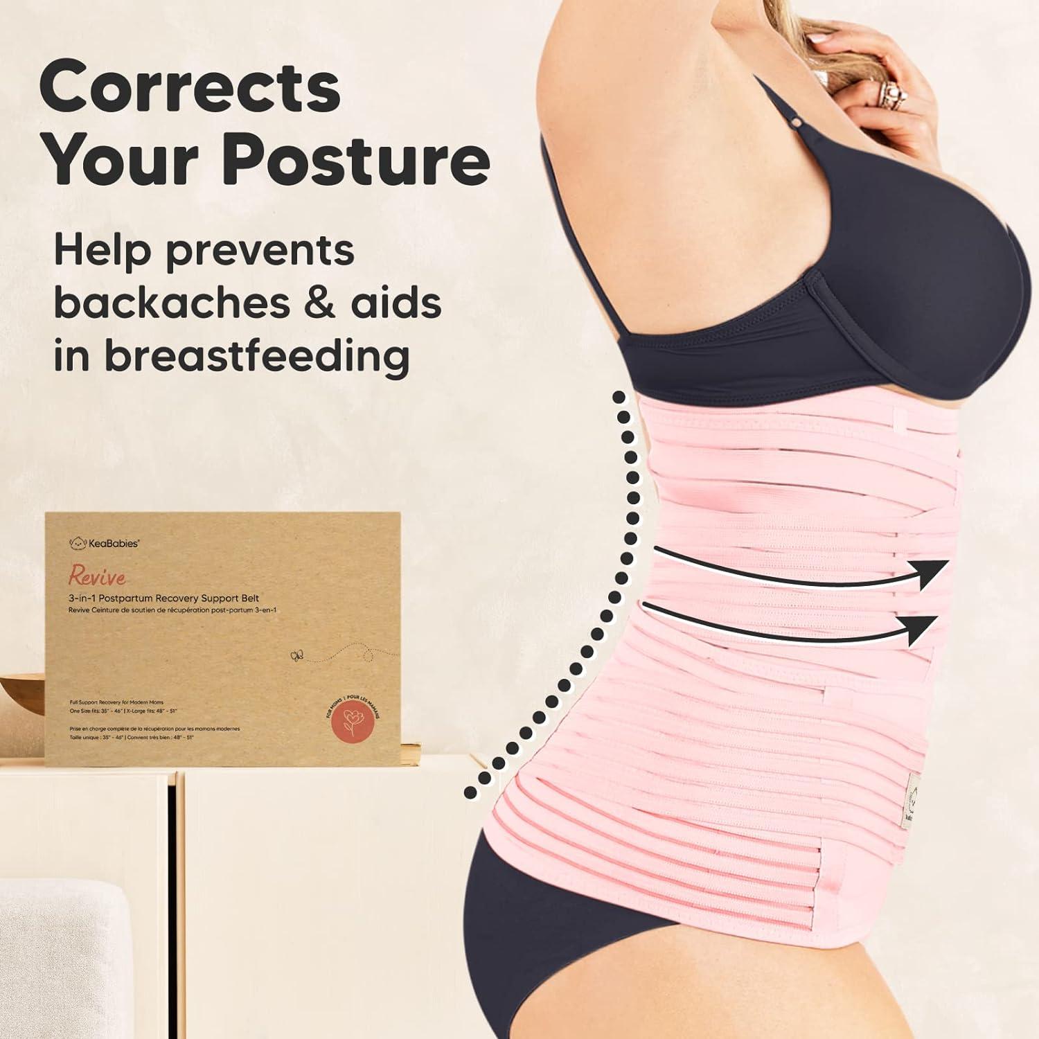 3-in-1 Postpartum Belly Support Recovery Wrap | Postpartum Belly Band ...