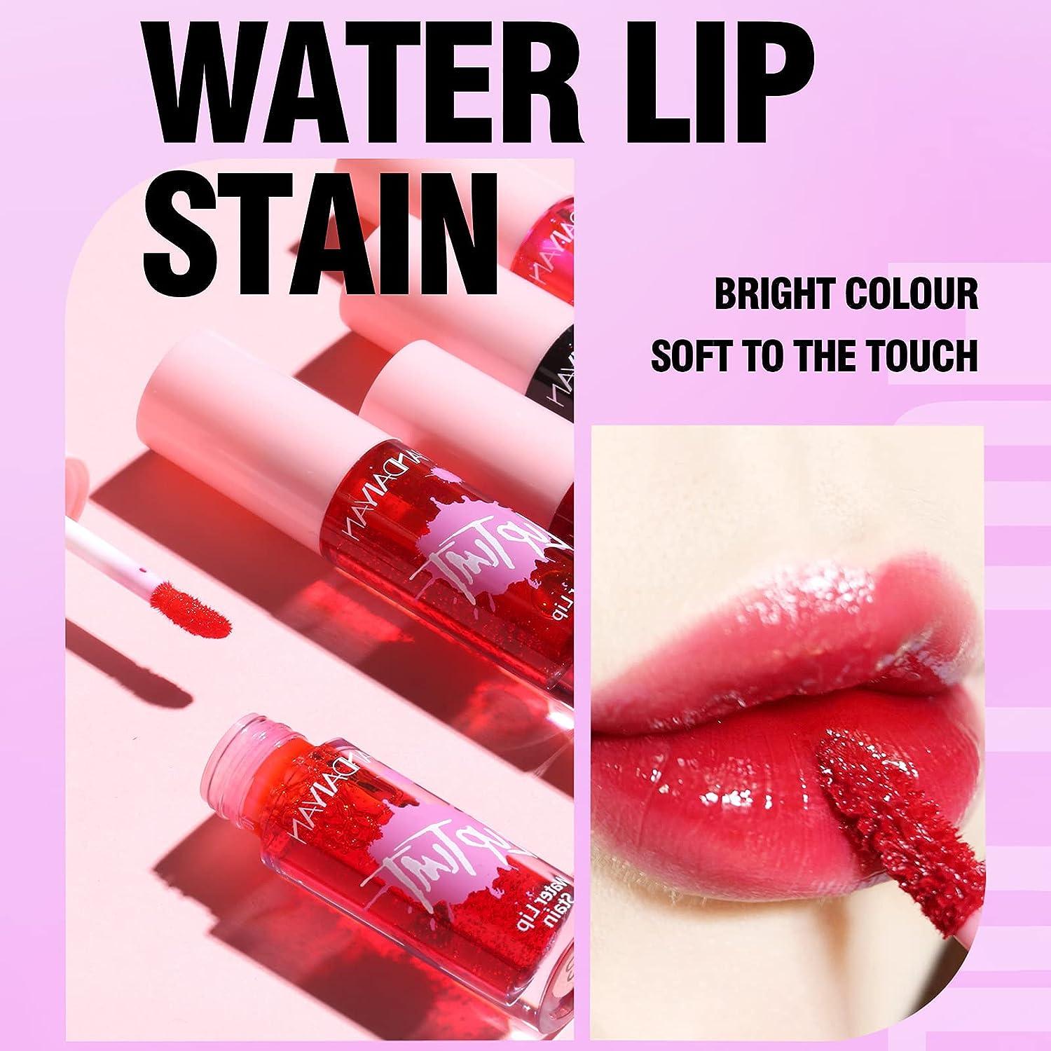 Topcent 6 Colors Lip Stain Set - Longwear Lip Tint & Plumping Liquid ...