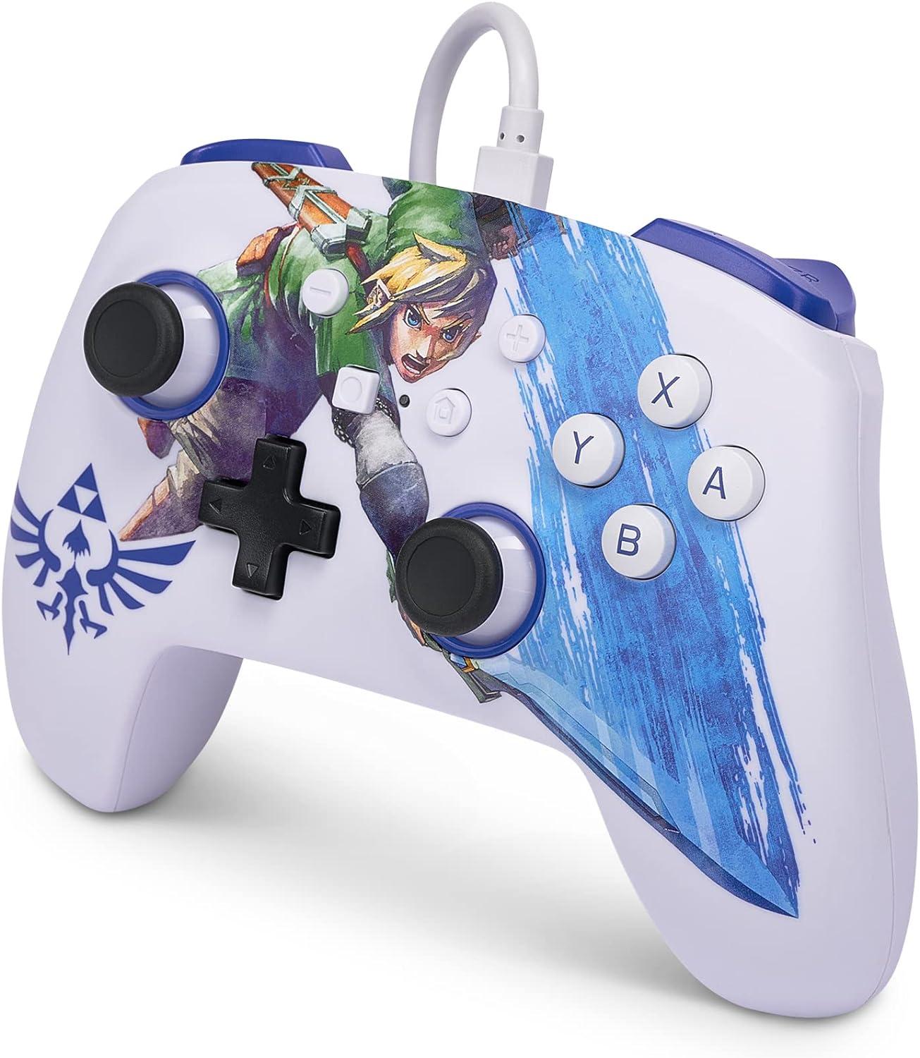 PowerA Enhanced Wired Controller for Nintendo Switch - Master Sword Attack