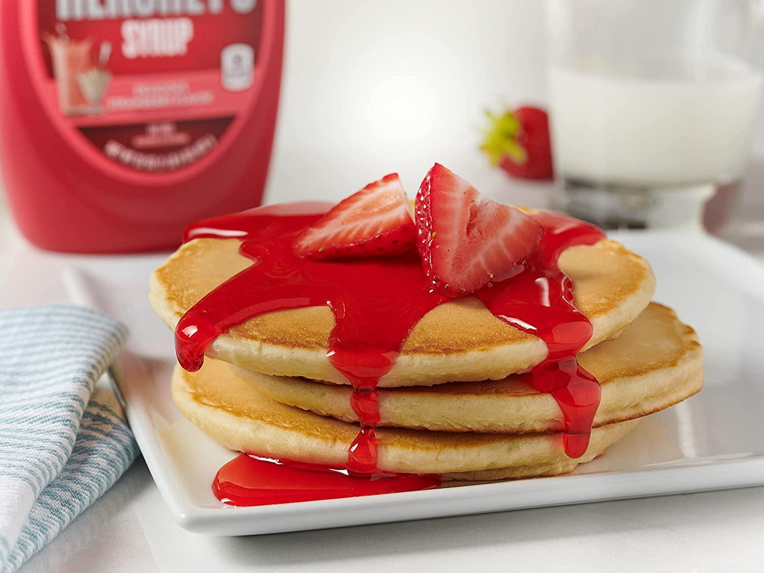 Hershey's Strawberry Flavored Syrup 22 oz Bottle - Fat and Gluten Free ...