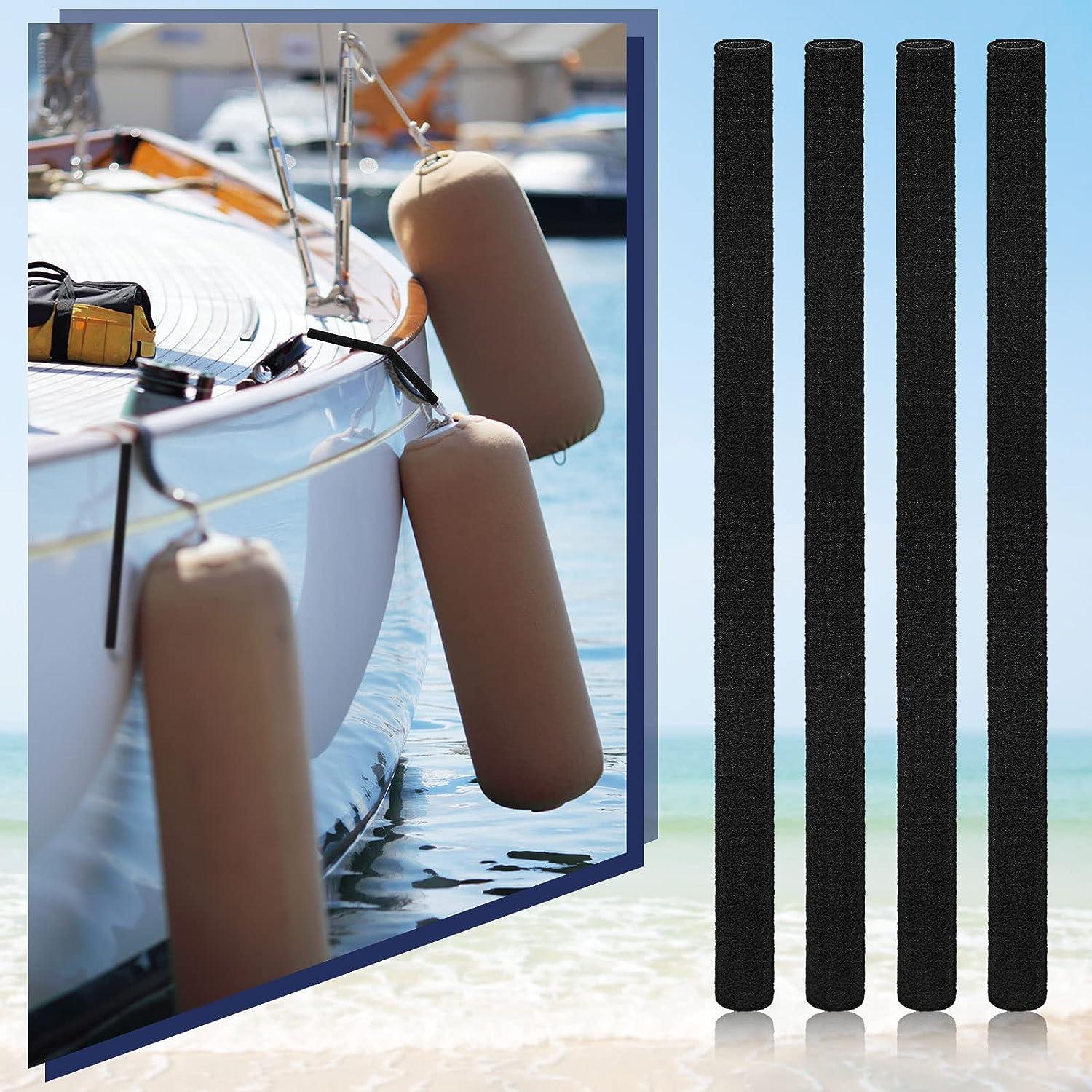 Boat Dock Line Chafe Guards - Set of 4, 24 Inch Removable & Secure ...