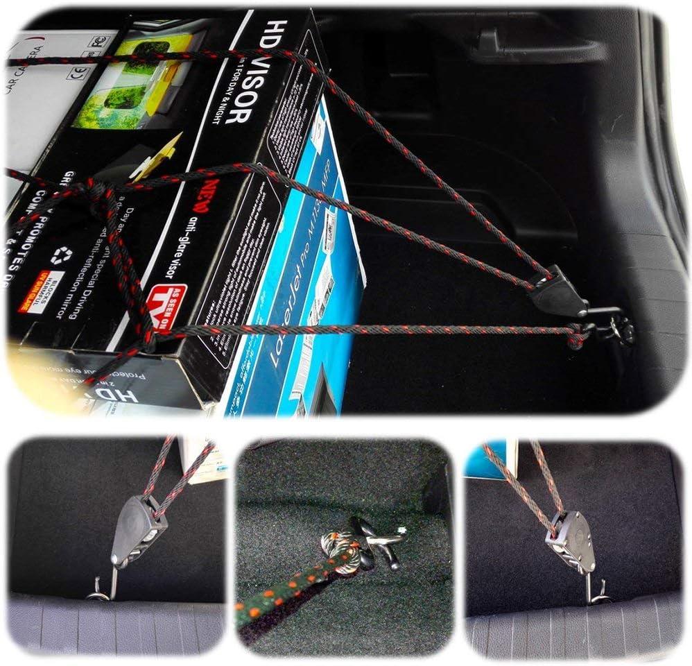 12ft Kayak Tie Down Straps 2 Pack - Heavy Duty Ratchet Pulley Rope for ...