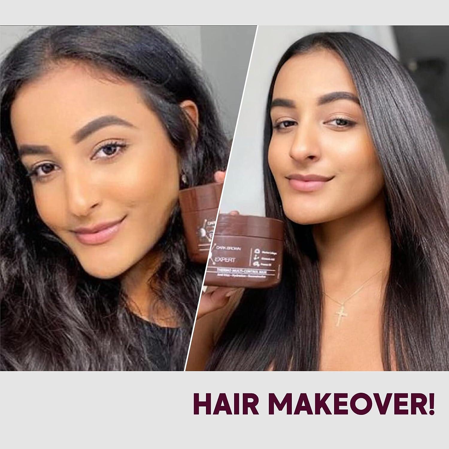 Dark Brown BONDOX HAIR 8.8 oz Color Depositing Mask with Marine ...