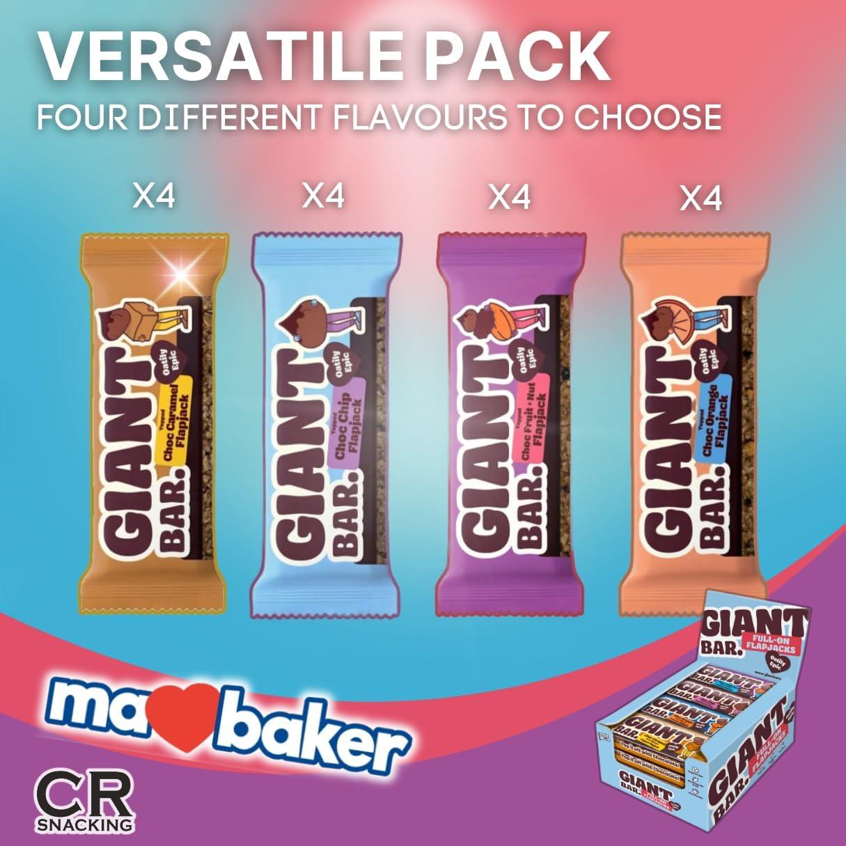 Giant Bars Flapjack Chocolate Topped Mix (Pack of 20) - Bulk Chocolate ...