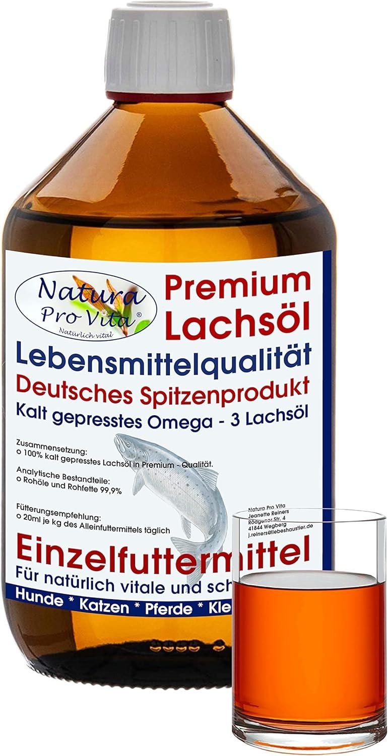 Premium Cold-Pressed Salmon Oil for Cats - Omega-3 Fish Oil for Healthy ...