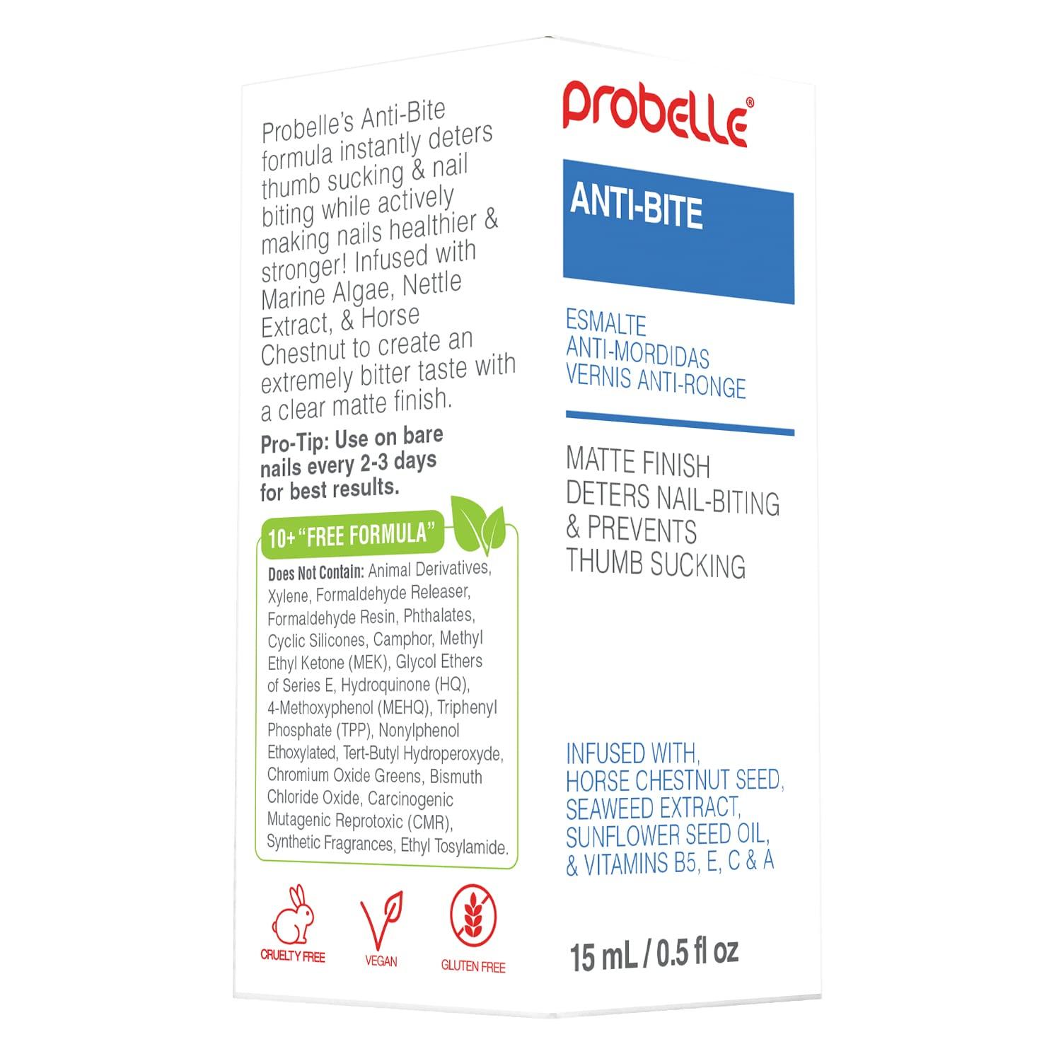 Probelle Anti-Bite Nail Biting Treatment for Kids & Adults - No Bite ...