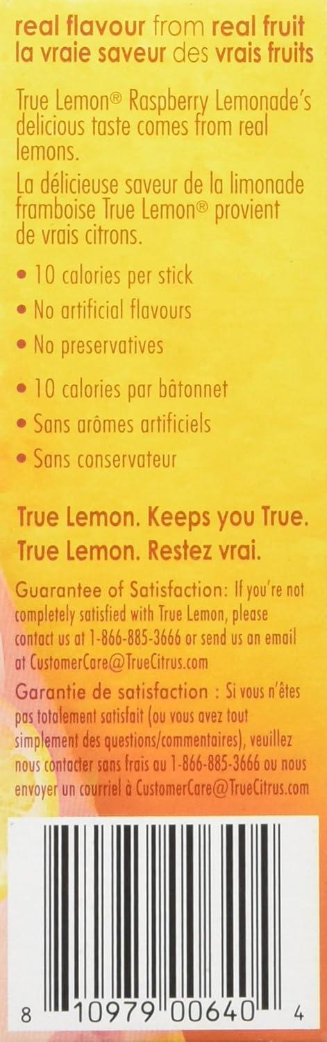 True Lemon Raspberry Lemonade Water Enhancer Drink Mix Low-Calorie ...