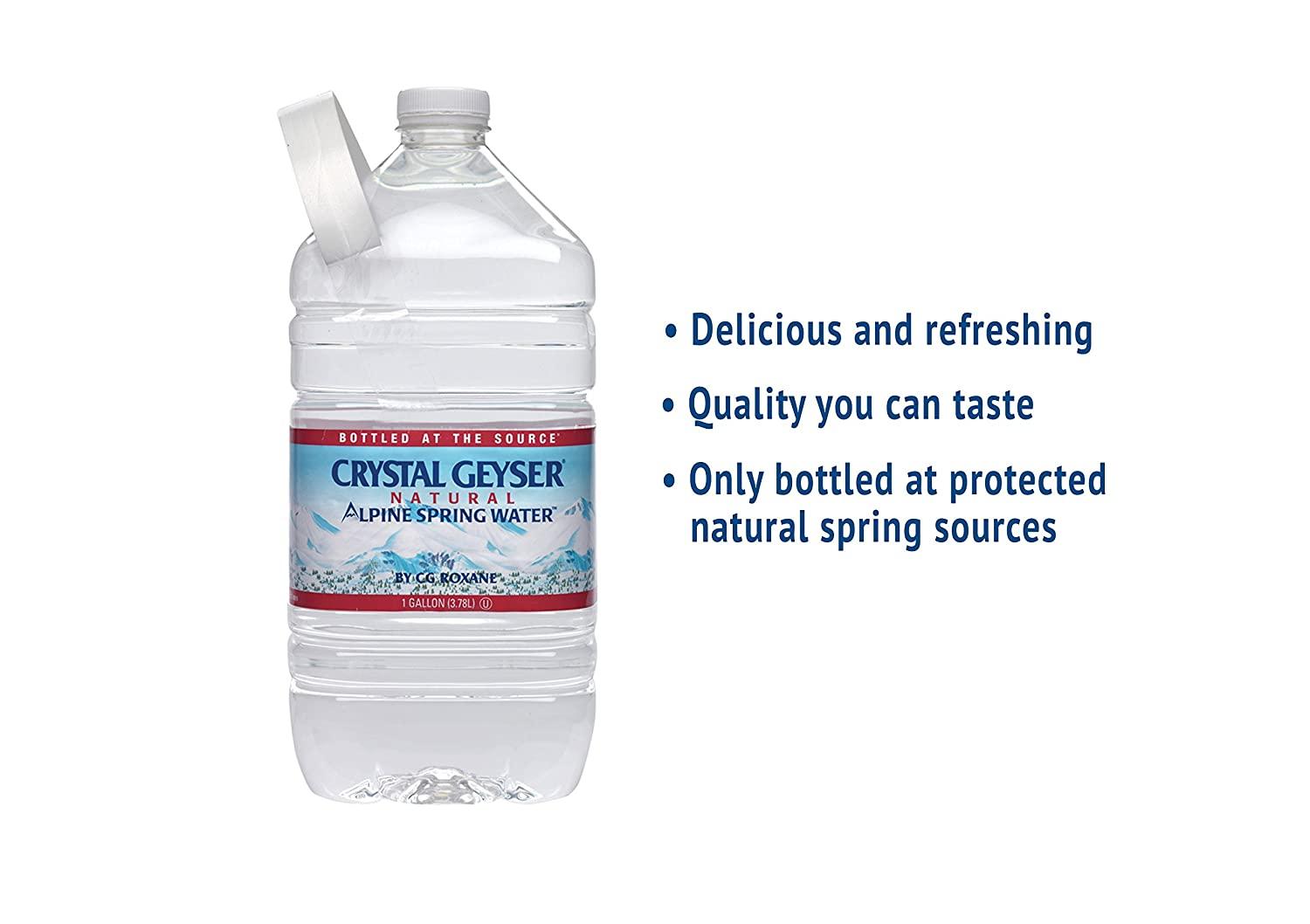 Crystal Geyser Alpine Spring Water, 128 Fl Oz Bottles (Pack of 6 ...