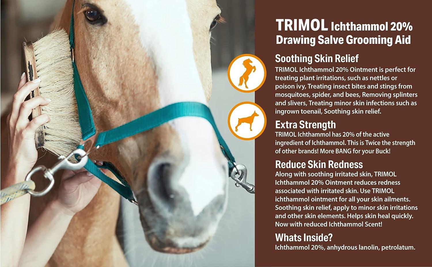 TRIMOL Ichthammol 20% Drawing Salve 14 oz - Soothing Skin Relief for ...