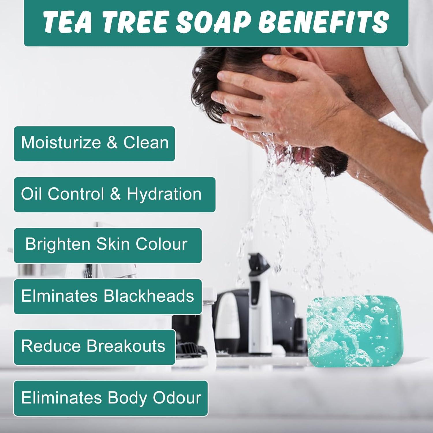 Antifungal Antibacterial Tea Tree Soap Organic Natural Soap Bar ...